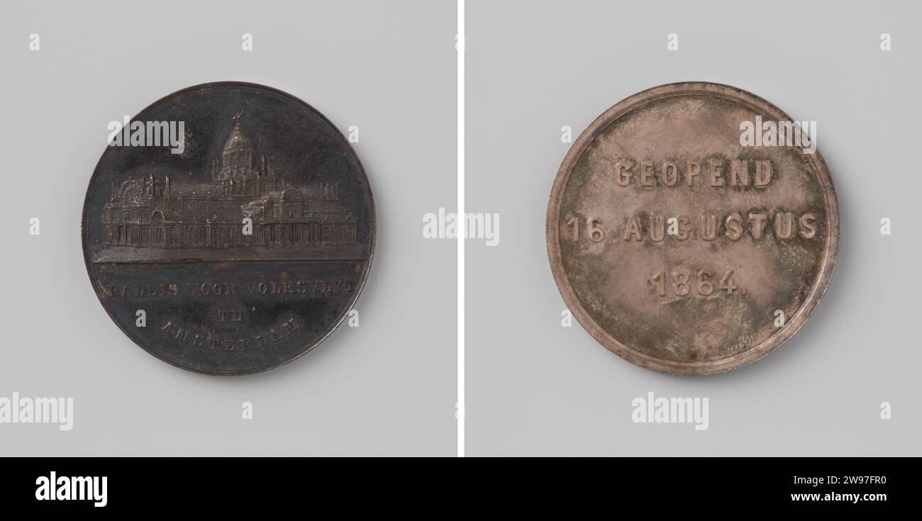 Opening of the Palace for Volksvlijt (Volksvlyt) in Amsterdam, Jacob ...