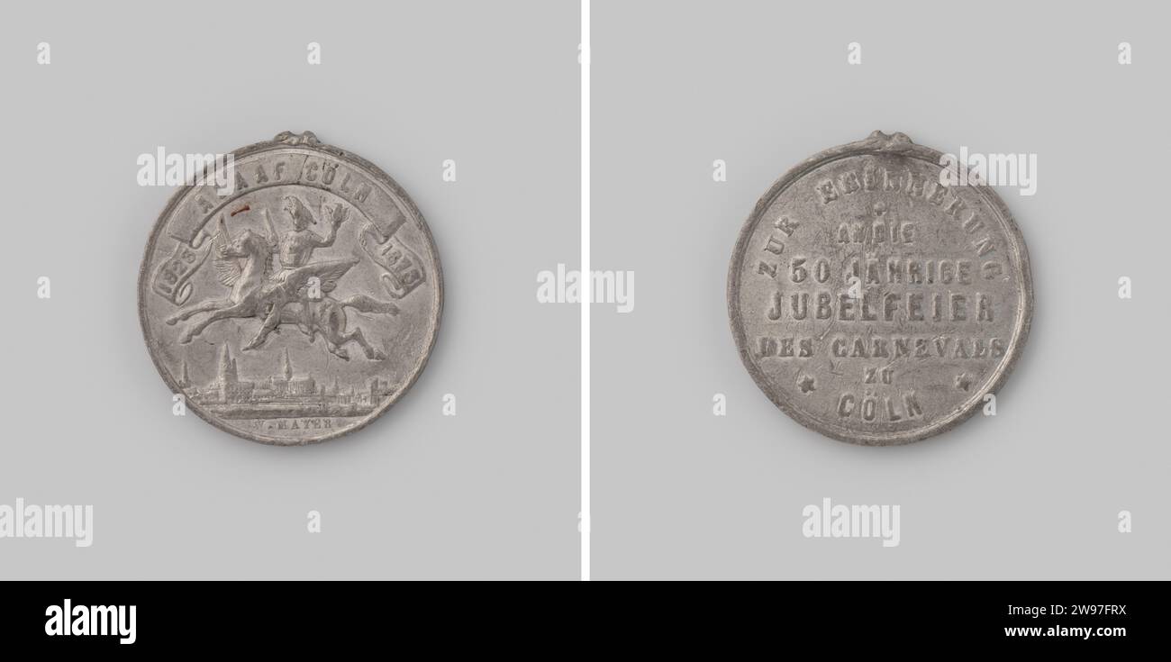 Fifty -year jubilee of the carnival in Cologne 1873, W. Mayer (I), 1873 ...