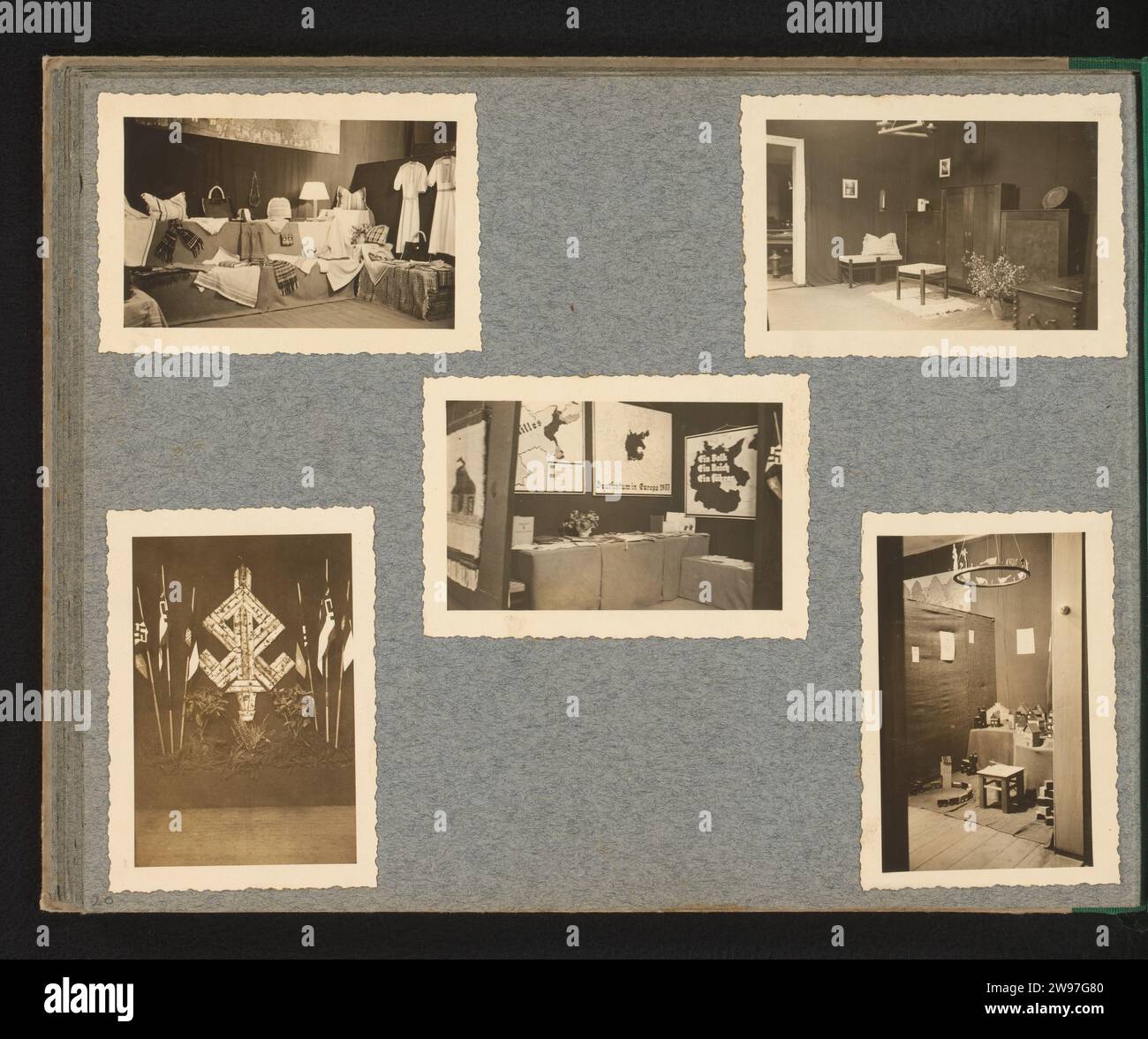 Display, Anonymous, 1935 - 1938 photograph Album magazine with five ...