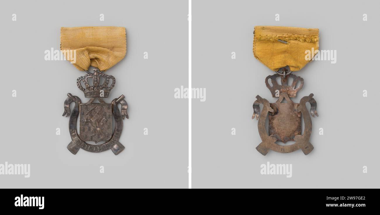 Carrying sign for the militia, anonymous, c. 1850 - c. 1899 medal ...