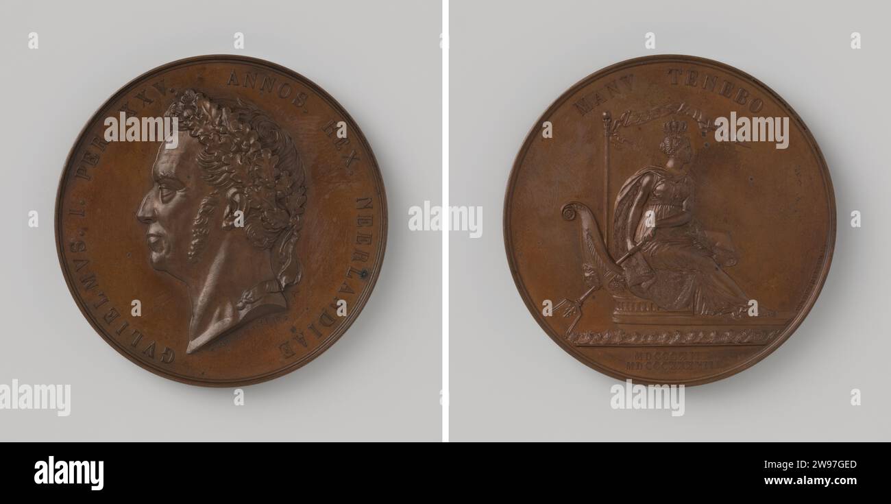 Twenty -five year old government anniversary of King William I 1838 ...