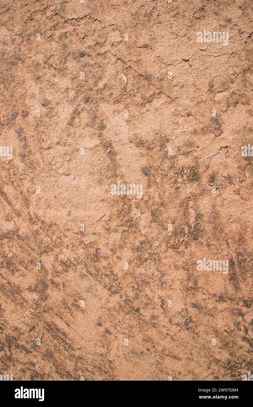 Cow Dung brown plaster of soil abstract Texture Background Countryside ...