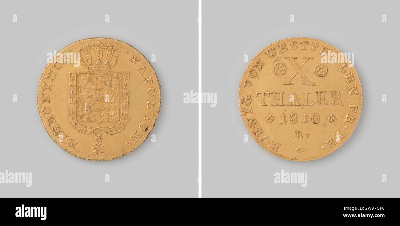 Ten taler from the Kingdom of Westphalia of Jérome Napoléon, 1810 ...