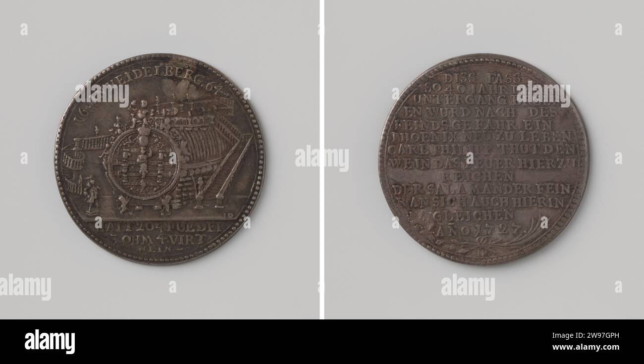 Repair of the Heidelberger Wijnvat, Monogrammist ID (medailleur ...