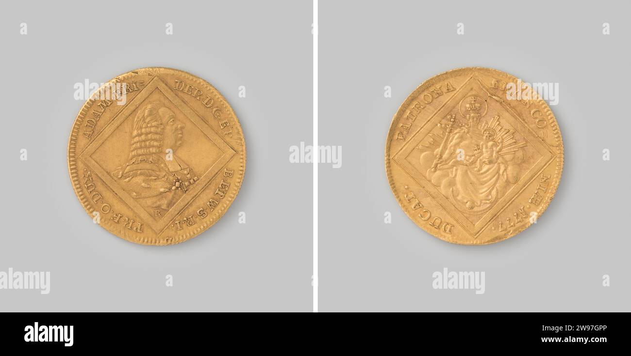 Gold guilders from the diocese of Bamberg of Bishop Adam Friedrich van ...
