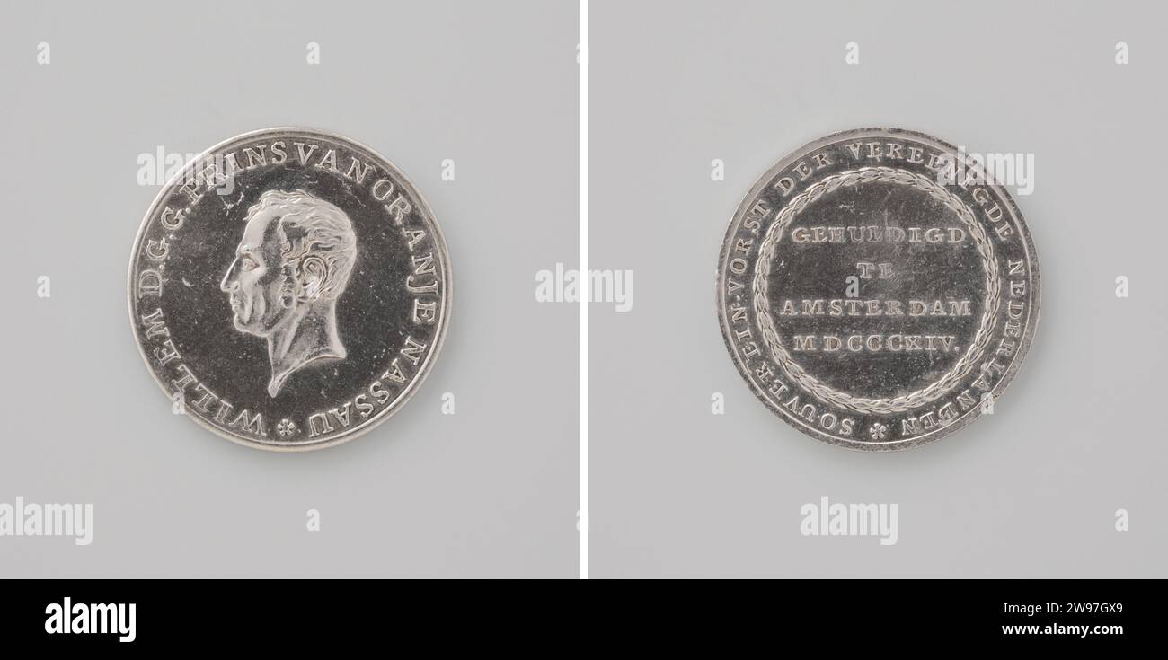 Inauguration in Amsterdam by Willem Frederik, Prince of Orange as ...