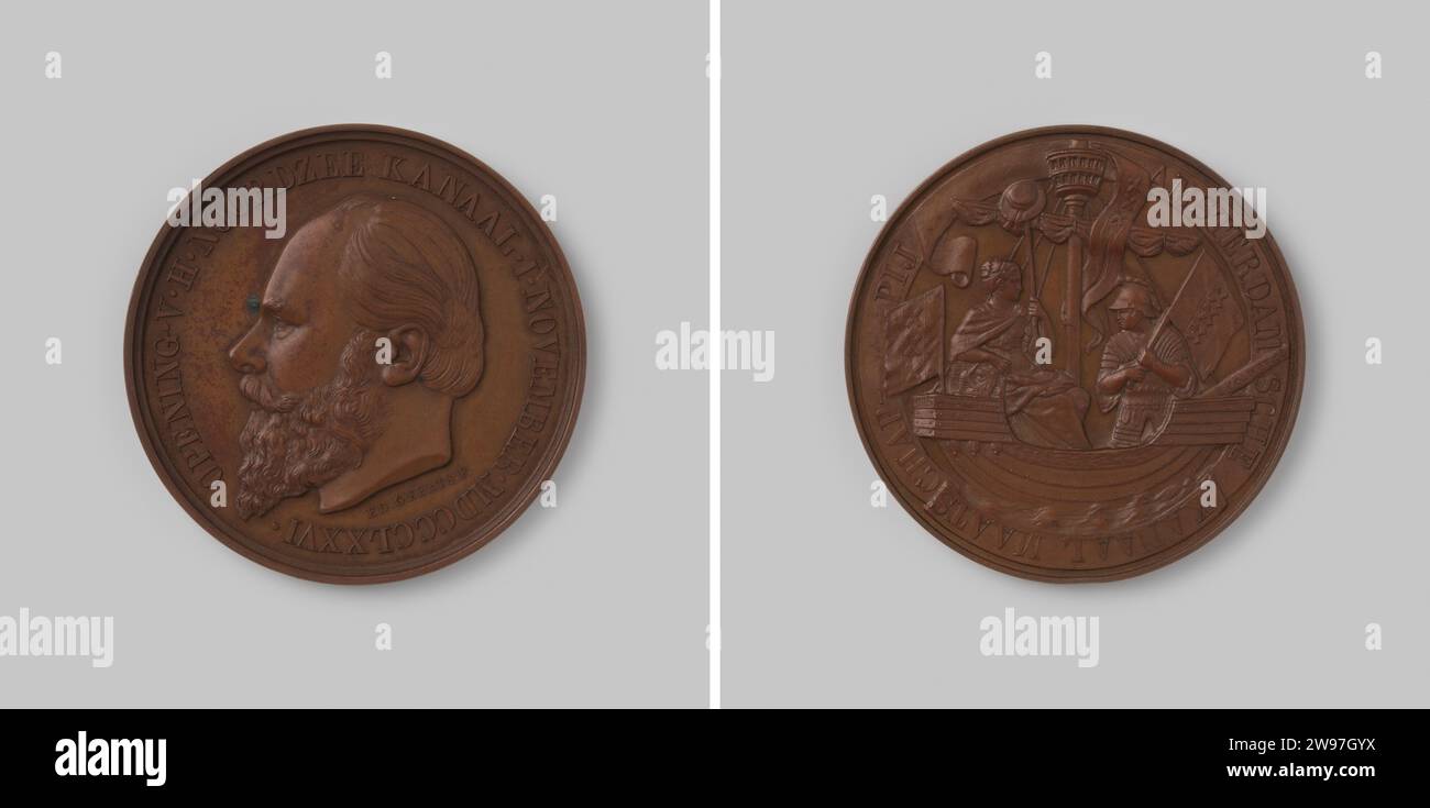 Opening of the North Sea Canal 1876, Edouard Louis Geerts, 1876 history ...