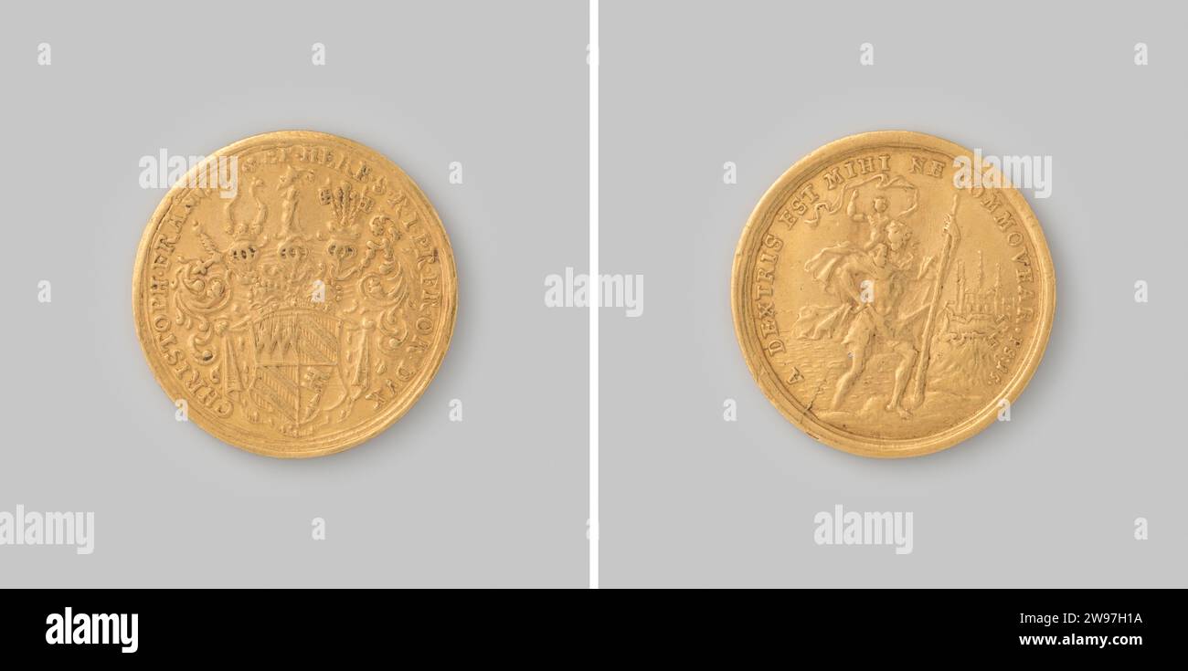 Dukaat from the diocese of Würzburg of Christof Franz, 1724-1729 ...