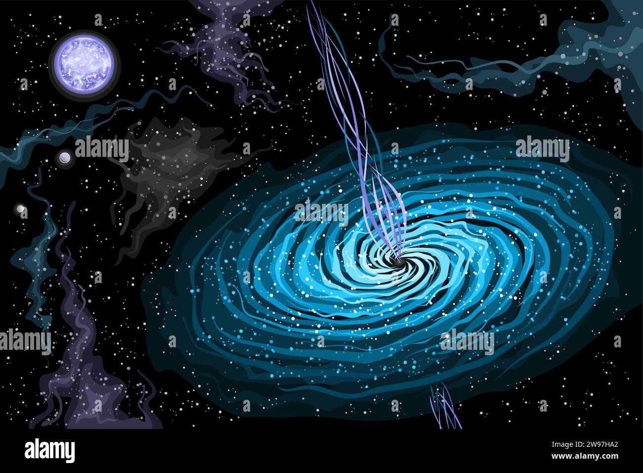 Abstract space vortex Stock Vector Images - Alamy