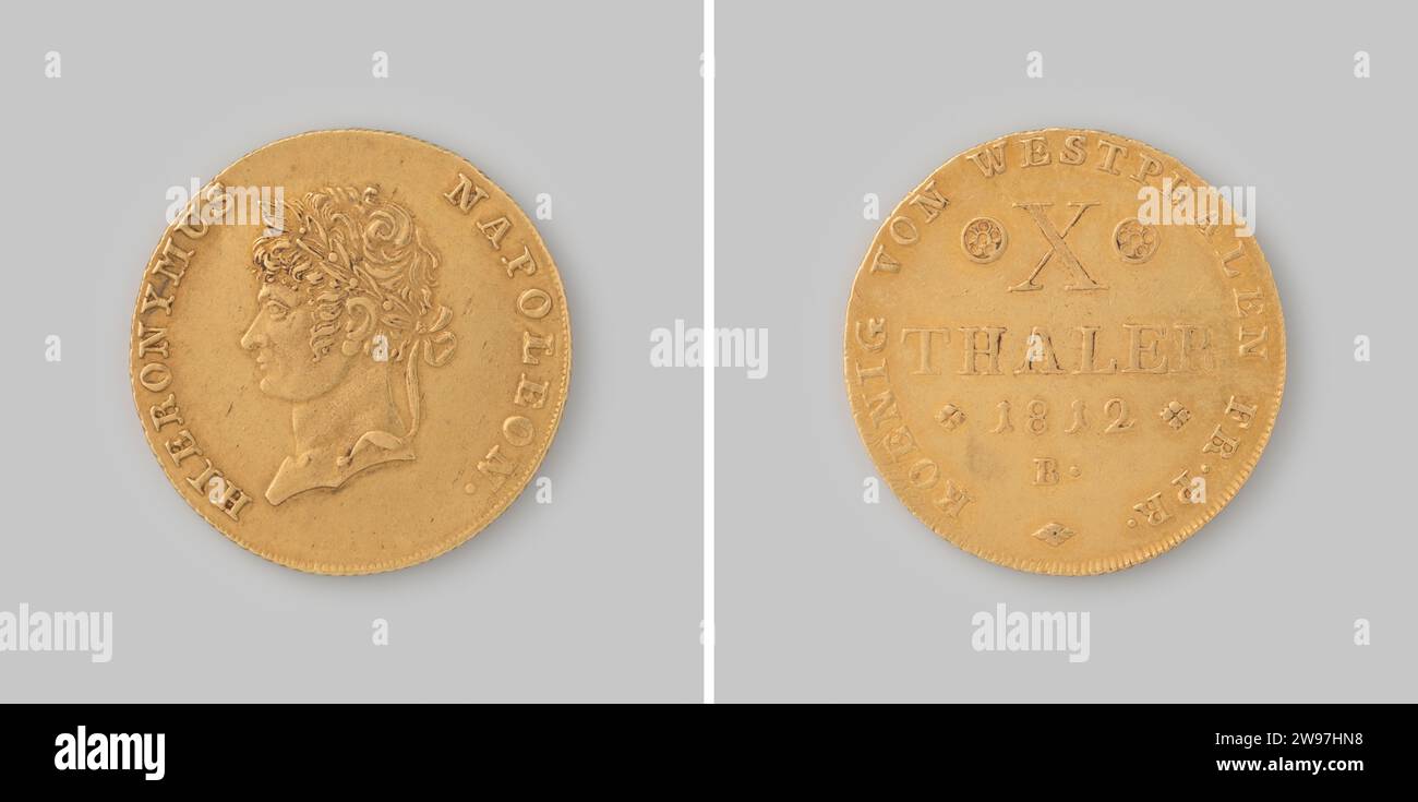 Ten taler from the Kingdom of Westphalia of Jérome Napoléon, 1812 ...