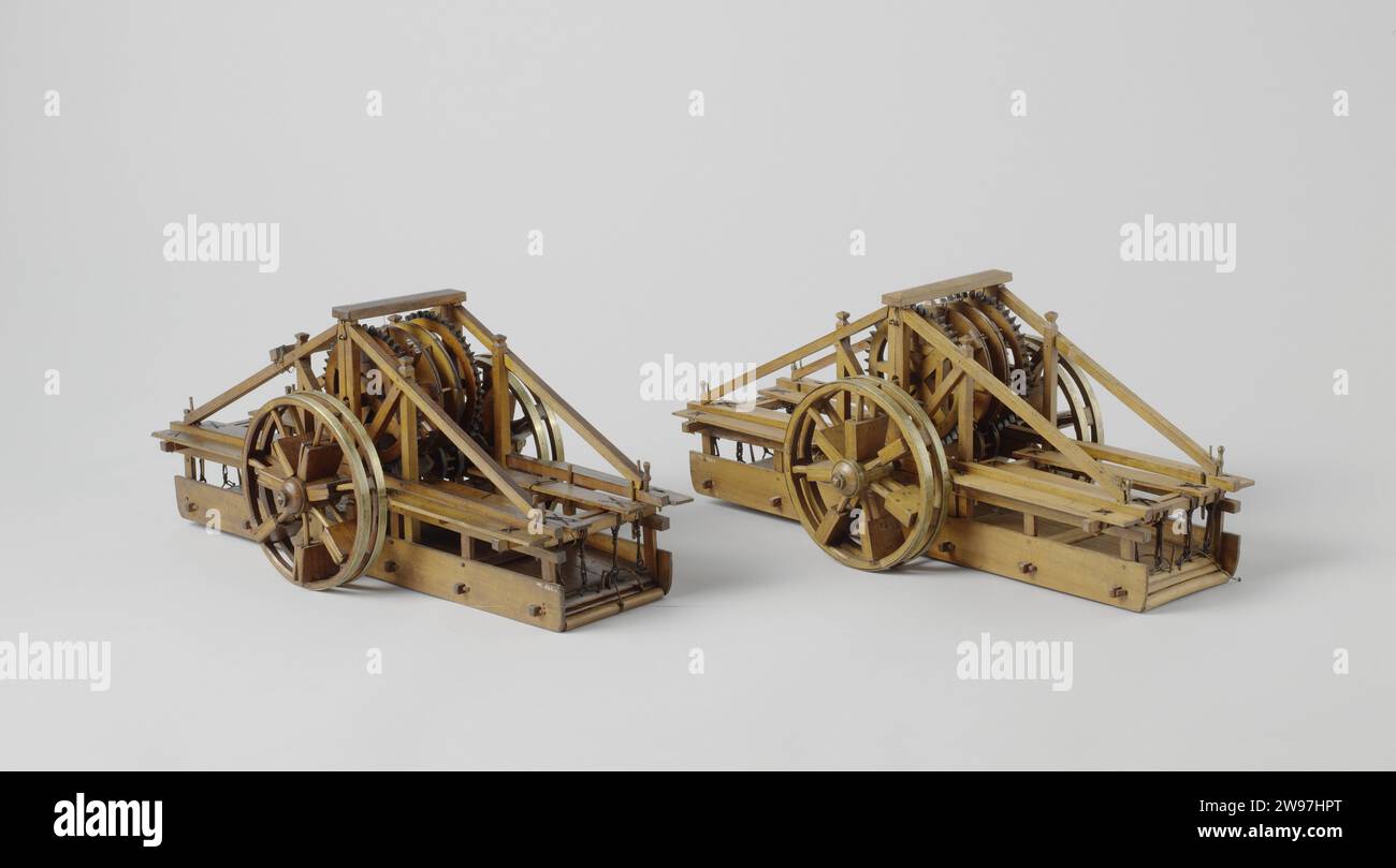 Two Models of A Lifesaving Cart for Shipwrecks, Rijkswerf Rotterdam ...