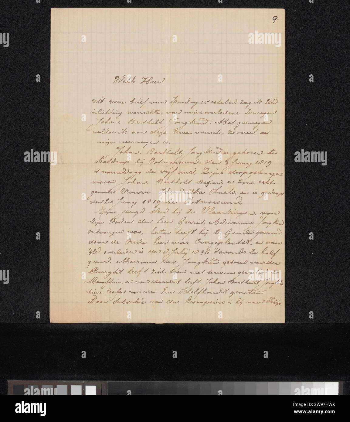 Letter to Pieter Haverkorn van Rijsewijk, Adriana Alijda Johanna ...