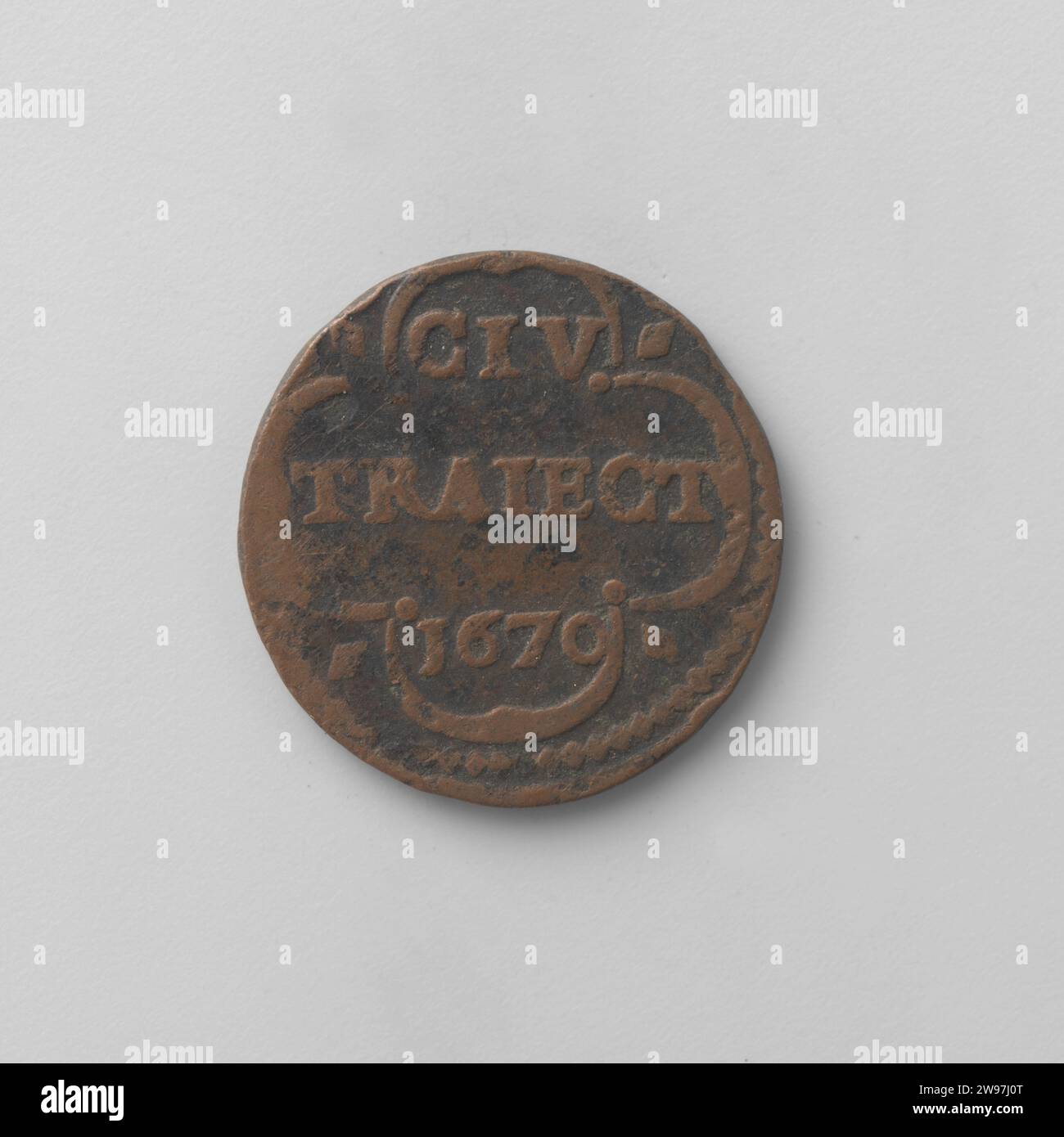 DETER FROM THE CITY Utrecht, 1670, City of Utrecht, 1670 coin Copper ...