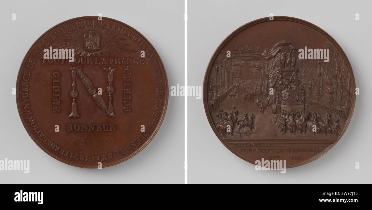 Transmission of the corpse of Napoleon Bonaparte from St. Helena to ...