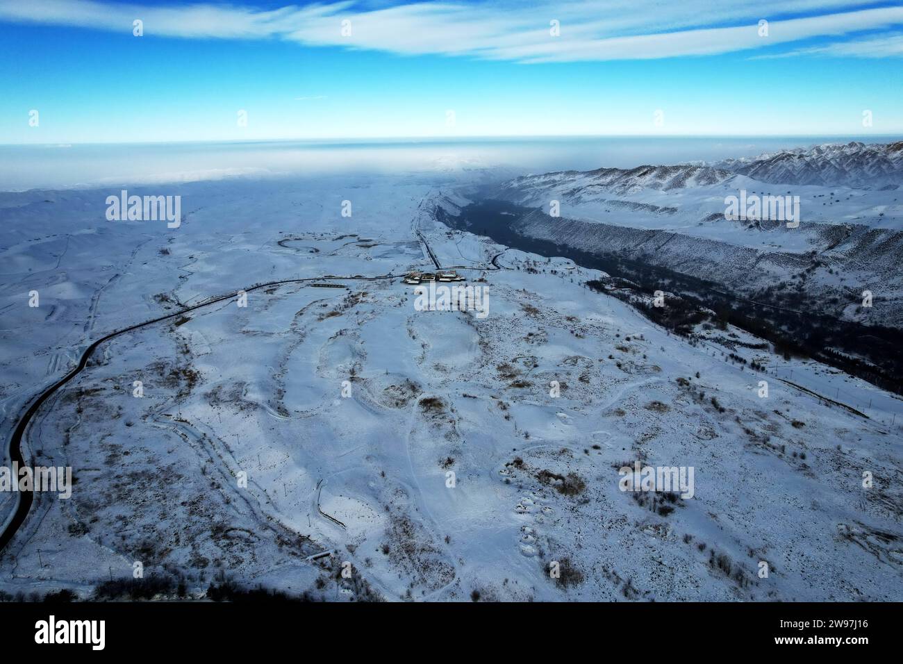 **CHINESE MAINLAND, HONG KONG, MACAU AND TAIWAN OUT** Aerial photo ...