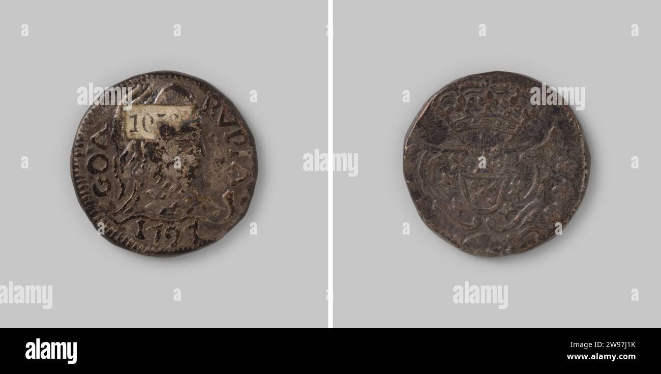 Rupia or 2 Pardaos from Goa, Portuguese India of Queen Maria I, 1797 ...