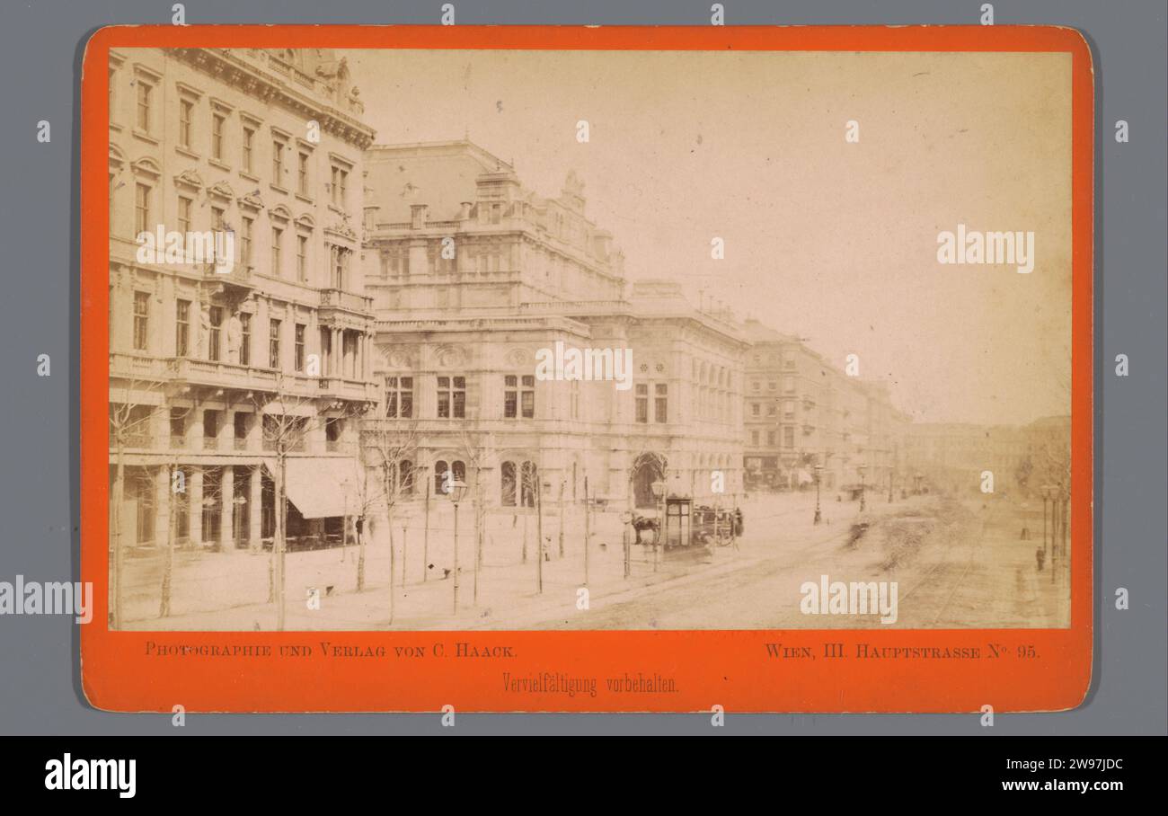 View of the Opernring in Vienna, Austria, Carl Haack, 1870 - 1880 ...