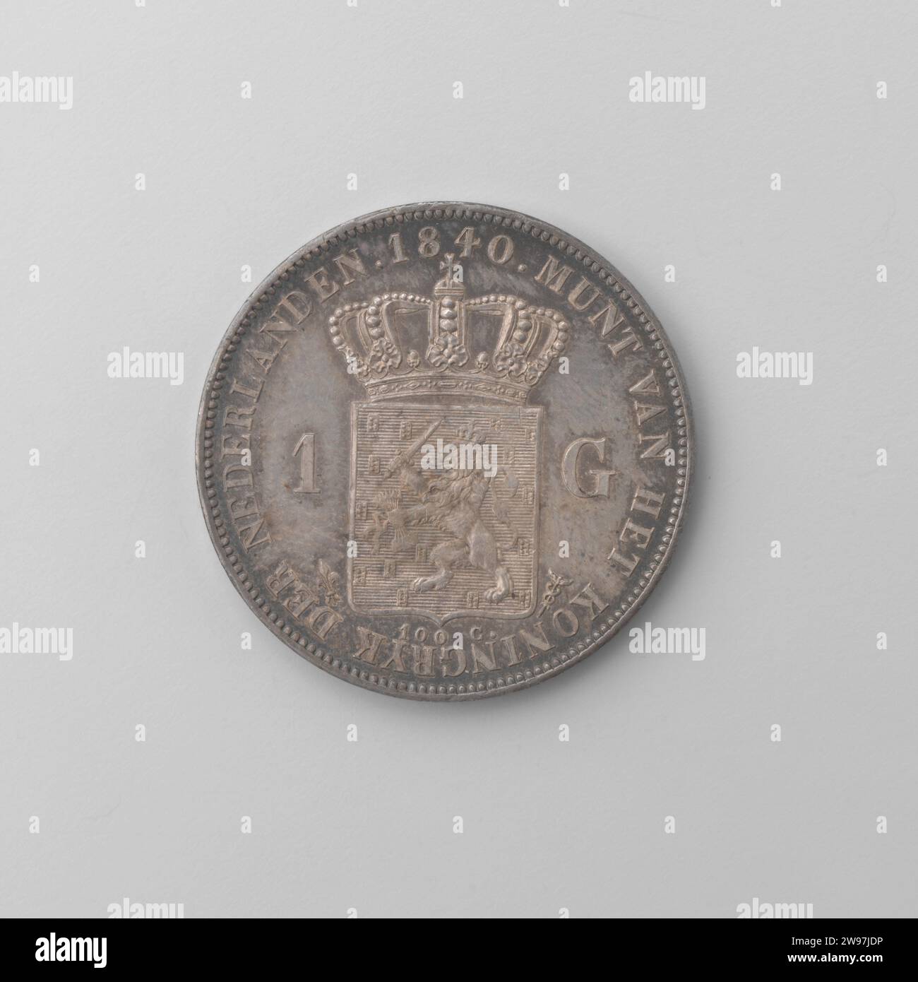 Dutch guilders, 1840, William I (King of the Netherlands), 1840 coin ...