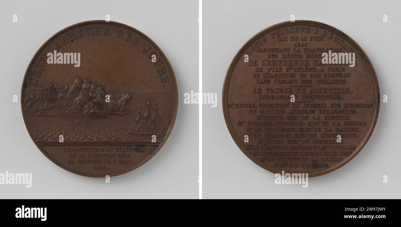 Transmission of the corpse of Napoleon Bonaparte from St. Helena to ...