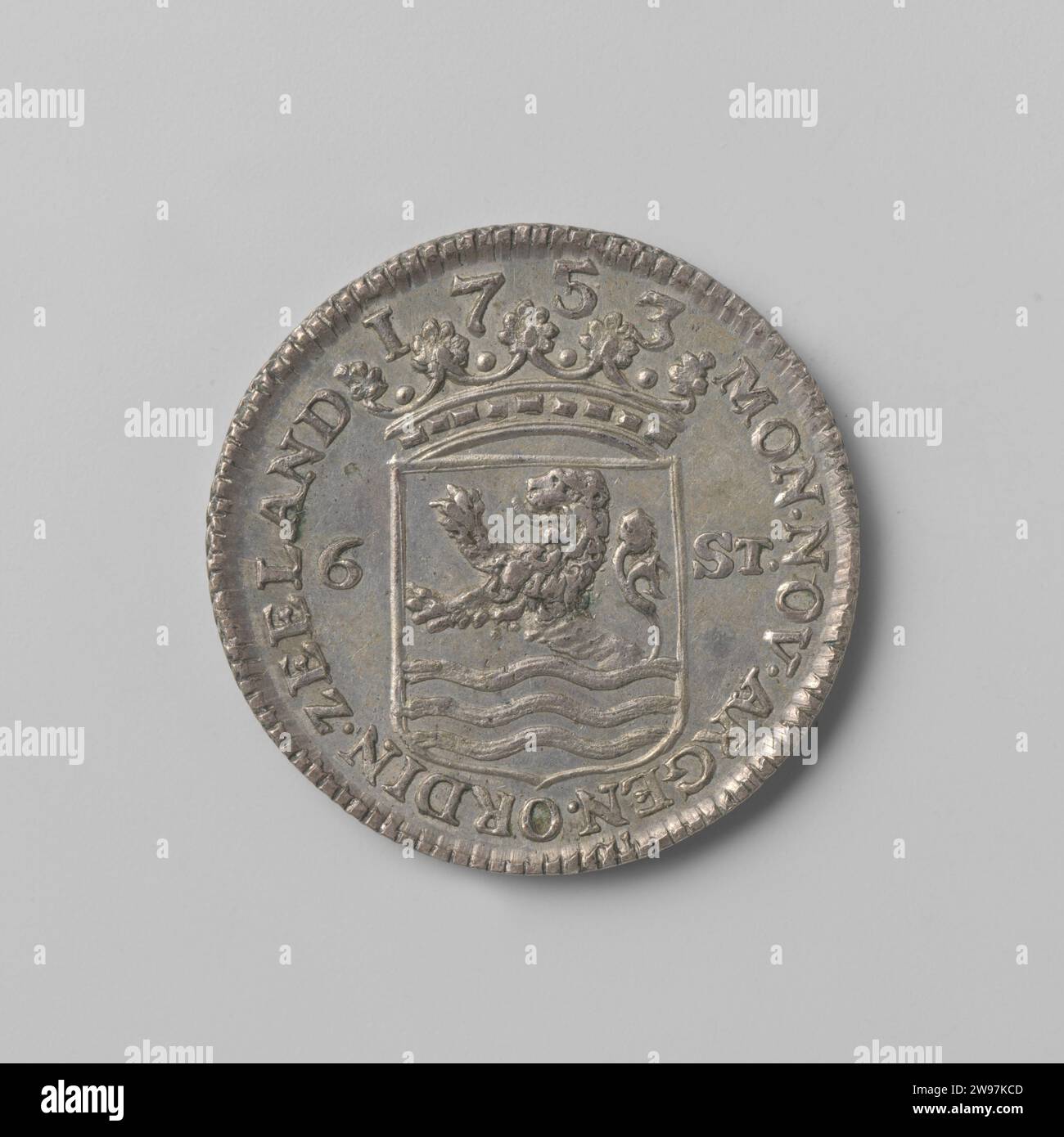 Zeeland Scheepjeschelling, 1753, Province of Zeeland, 1753 coin Silver ...