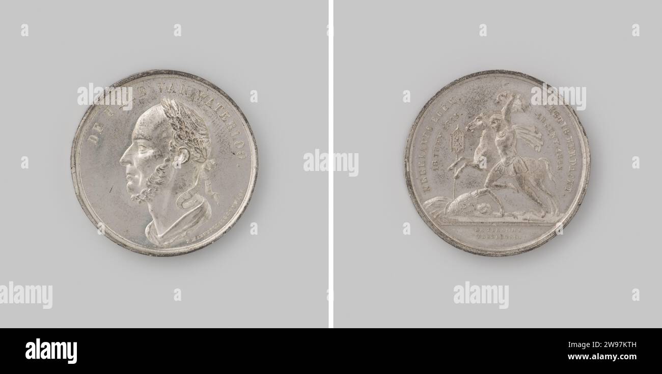 Fifty -year commemoration of the Battle of Waterloo 1865, P. Mansfelt ...