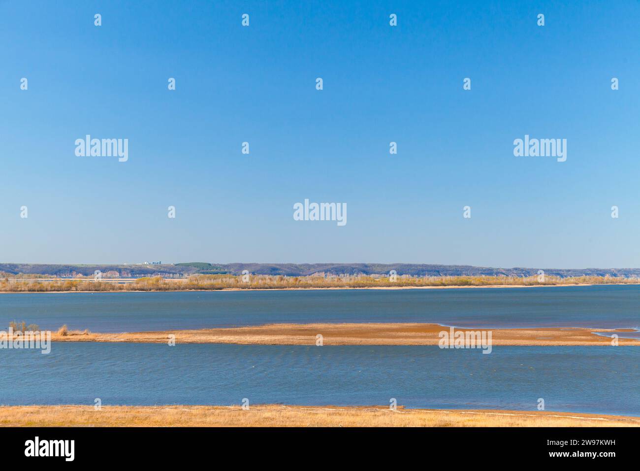 Aerial view on volga river hi-res stock photography and images - Alamy