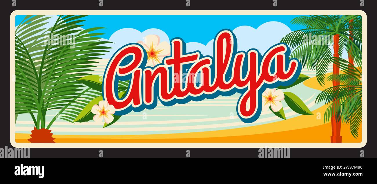 Welcome to antalya Stock Vector Images - Alamy