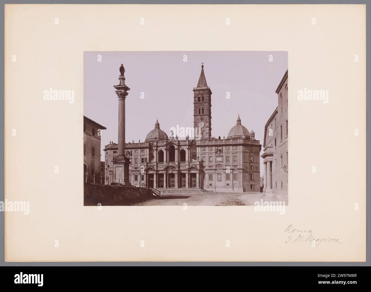 View of the Basilica of Santa Maria Maggiore in Rome, Italy, Giacomo ...