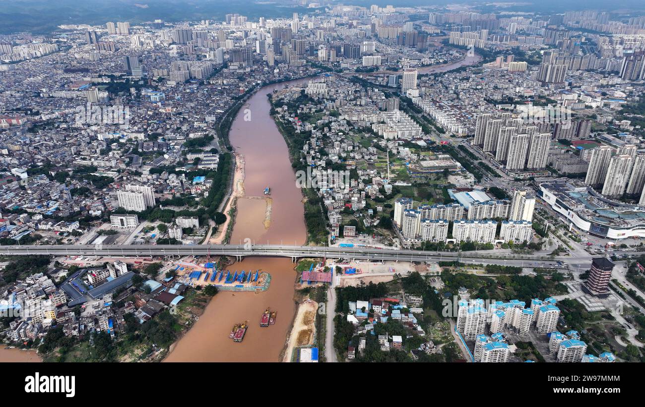 Beijing, China. 24th Dec, 2023. This aerial photo taken on Dec. 24 ...