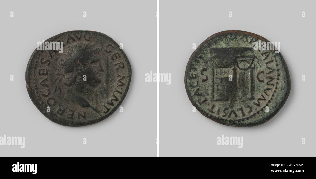 Axis from the Roman Empire of Nero, 54-68 ,, 62 - 68 coin Bronze ash ...