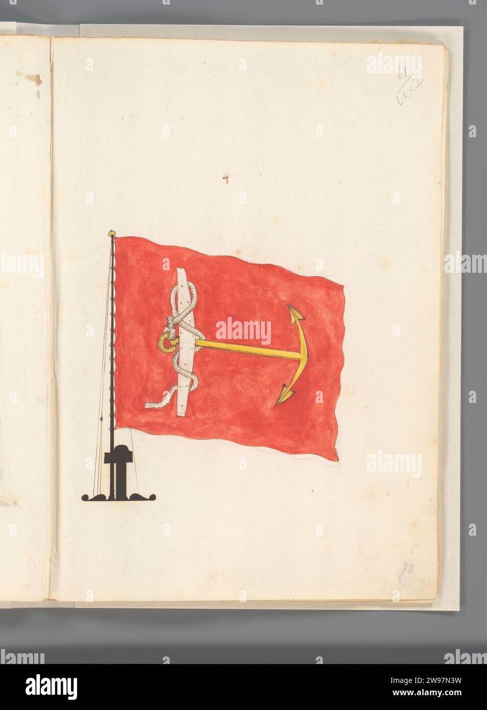 Flag of British Admiralty, Anonymous, 1667 - 1670 drawing Flag of the ...