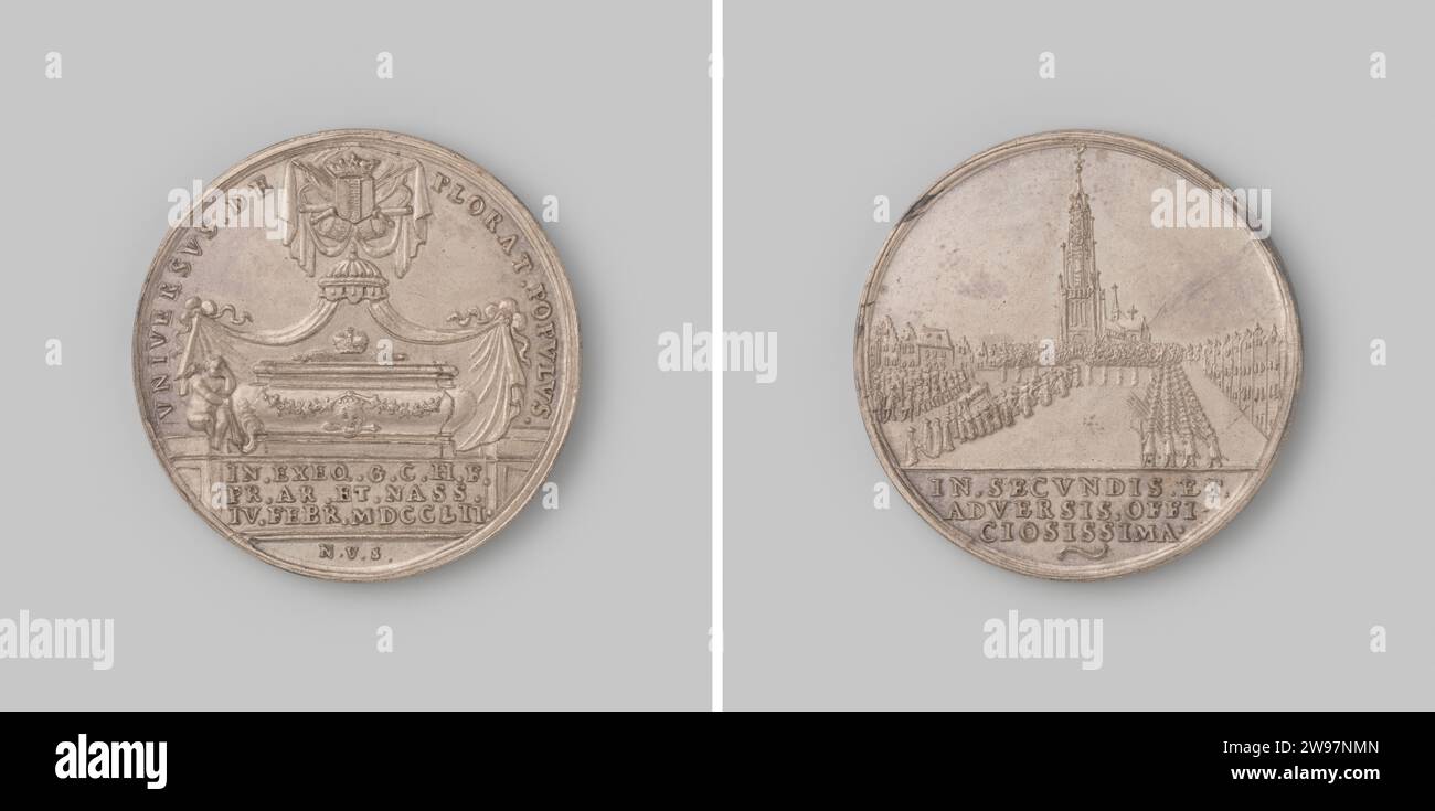 Funeral of Prince William IV in Delft, Nicolaas van Swinderen, 1752 ...