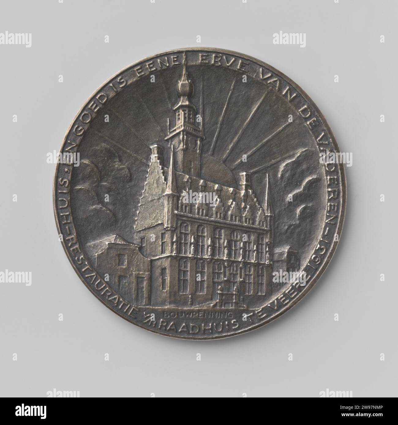 Construction medal for promoting the repair of the Town Hall in Veere ...
