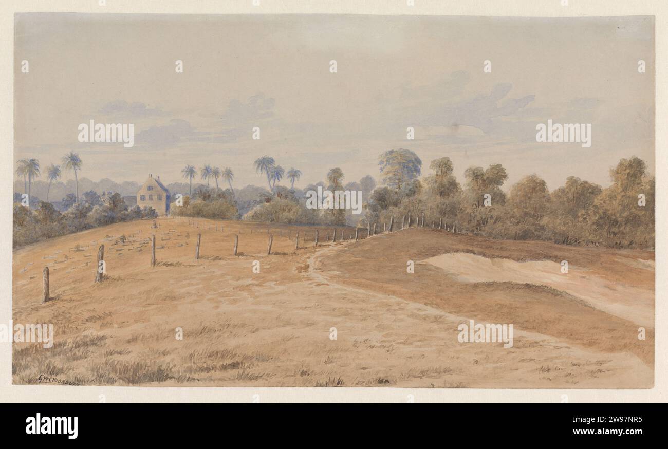 Jodensavanne, 1860 Suriname paper. watercolor (paint) landscapes in ...