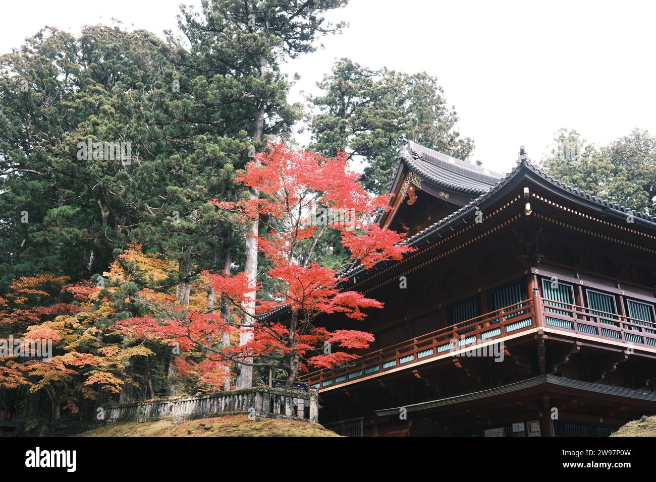 UNESCO World Heritage temples of Nikko beauty in autumn foliage Stock ...