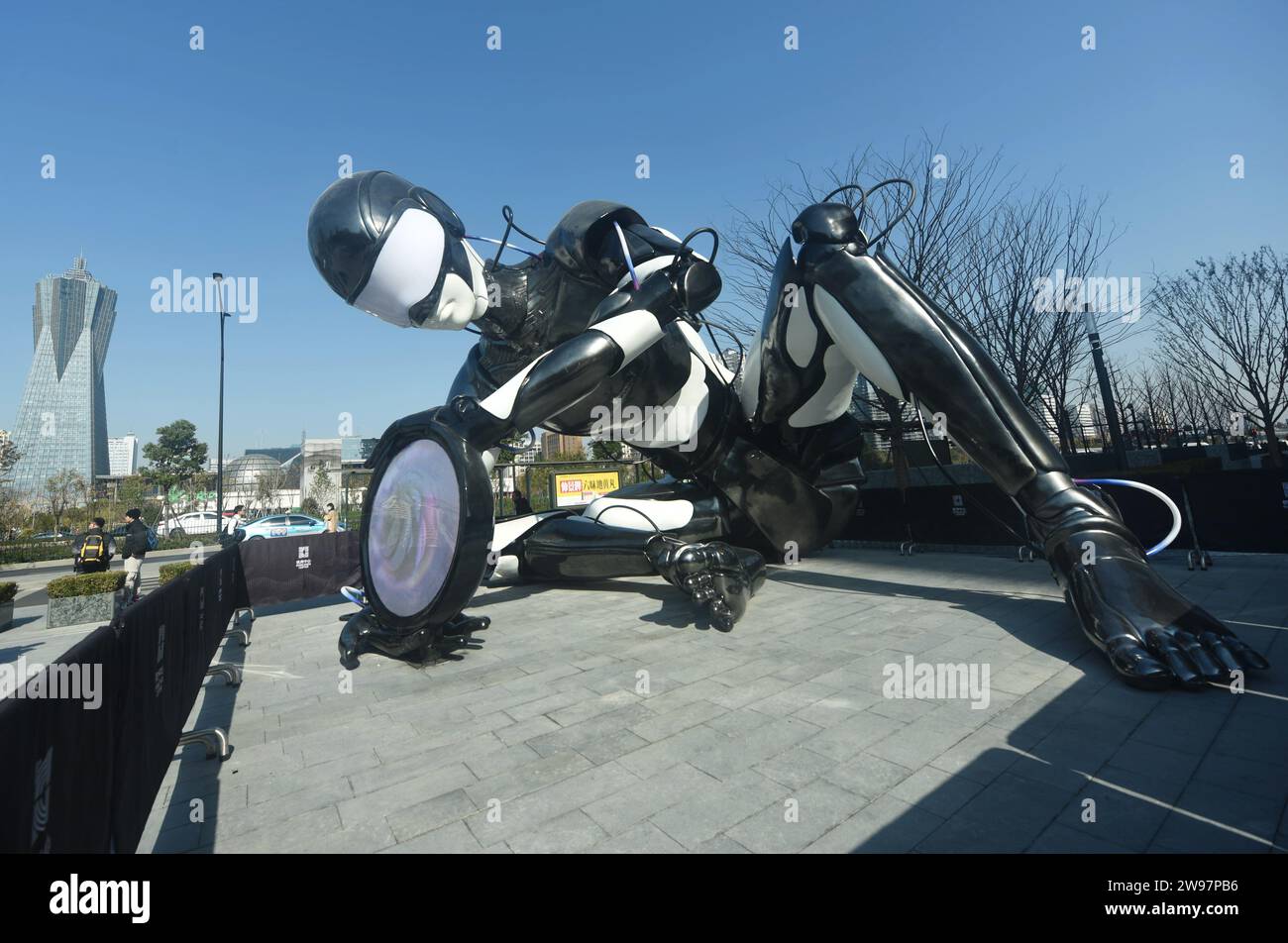 Hangzhou, China. 25th Dec, 2023. Citizens are watching ''Resonance of ...