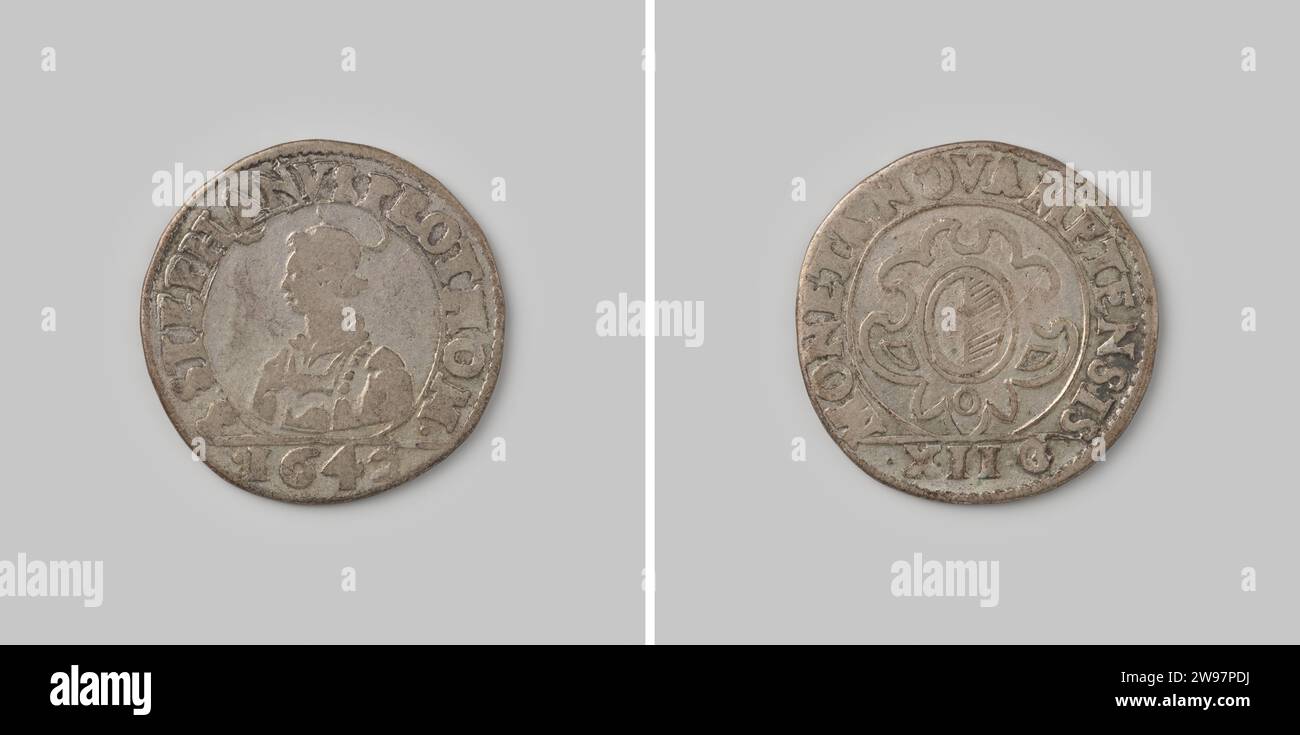Twelve Groschen or Franc from the city of Metz, 1642 ,, 1642 coin ...