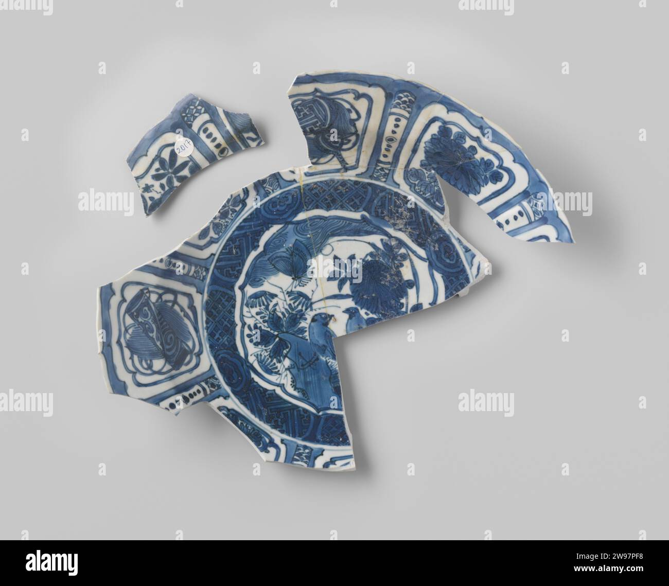 Fragment sign from V.O.C. ship De 'Witte Leeuw', Anonymous, Before 1613 ...