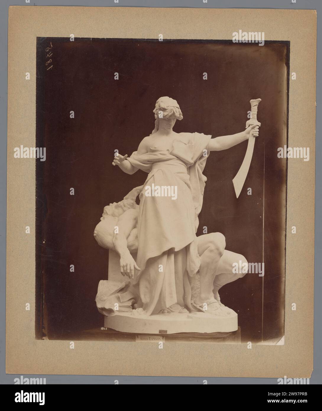 Image of (presumably) Judith and Holofernes by A. Lanson, c. 1875 - c ...