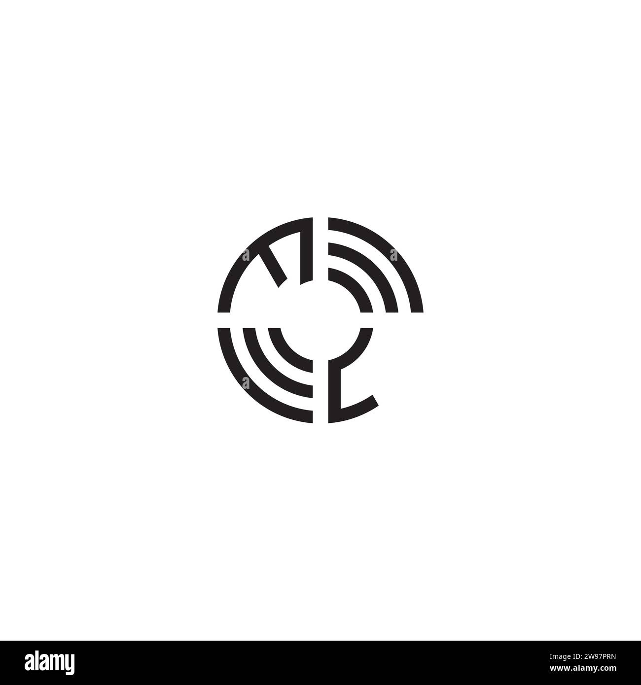 LF circle initial logo concept in high quality professional design that ...