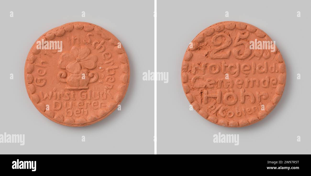 25 Mark Notgeld from Germany, Höhr, Coblenz, 1921, A. Kamp, 1921 coin ...