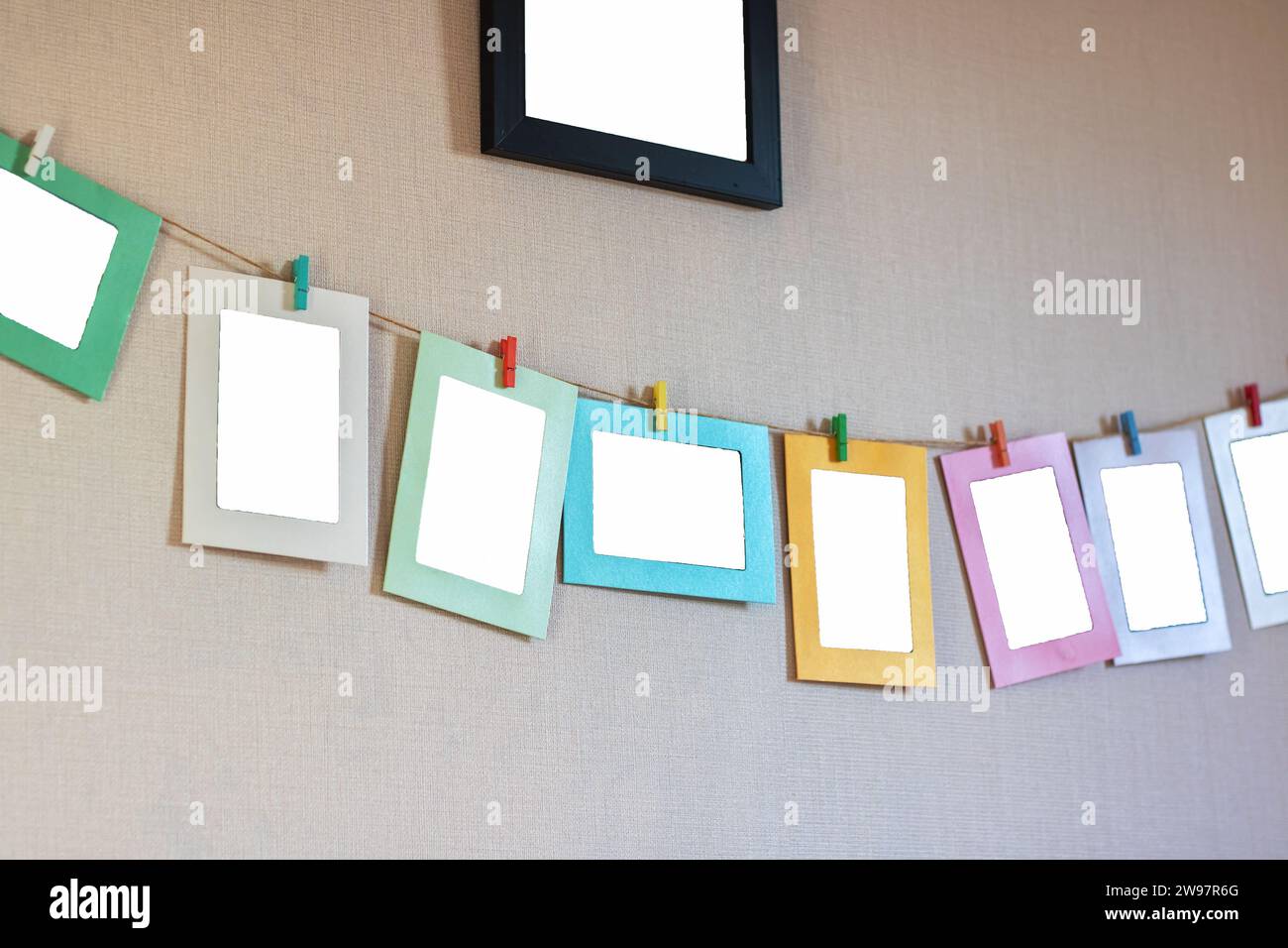 Realistic photo frames hi-res stock photography and images - Alamy