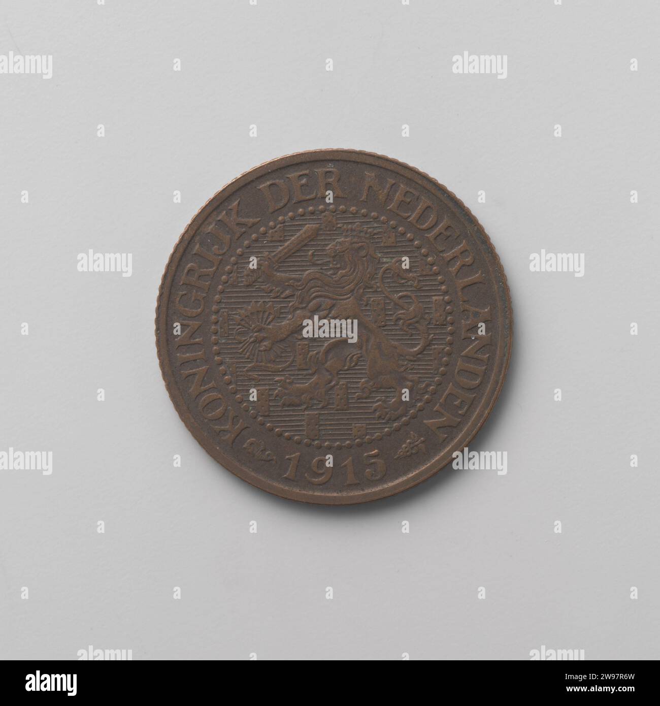 Dutch 2½ cents, 1915, Wilhelmina (Queen of the Netherlands), 1915 coin ...