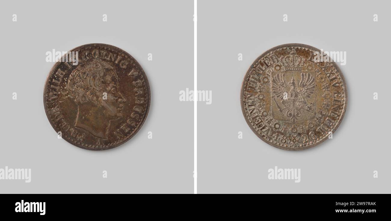 Sixth Taler from Prussia by Friedrich Wilhelm III, 1826 ,, 1826 coin ...