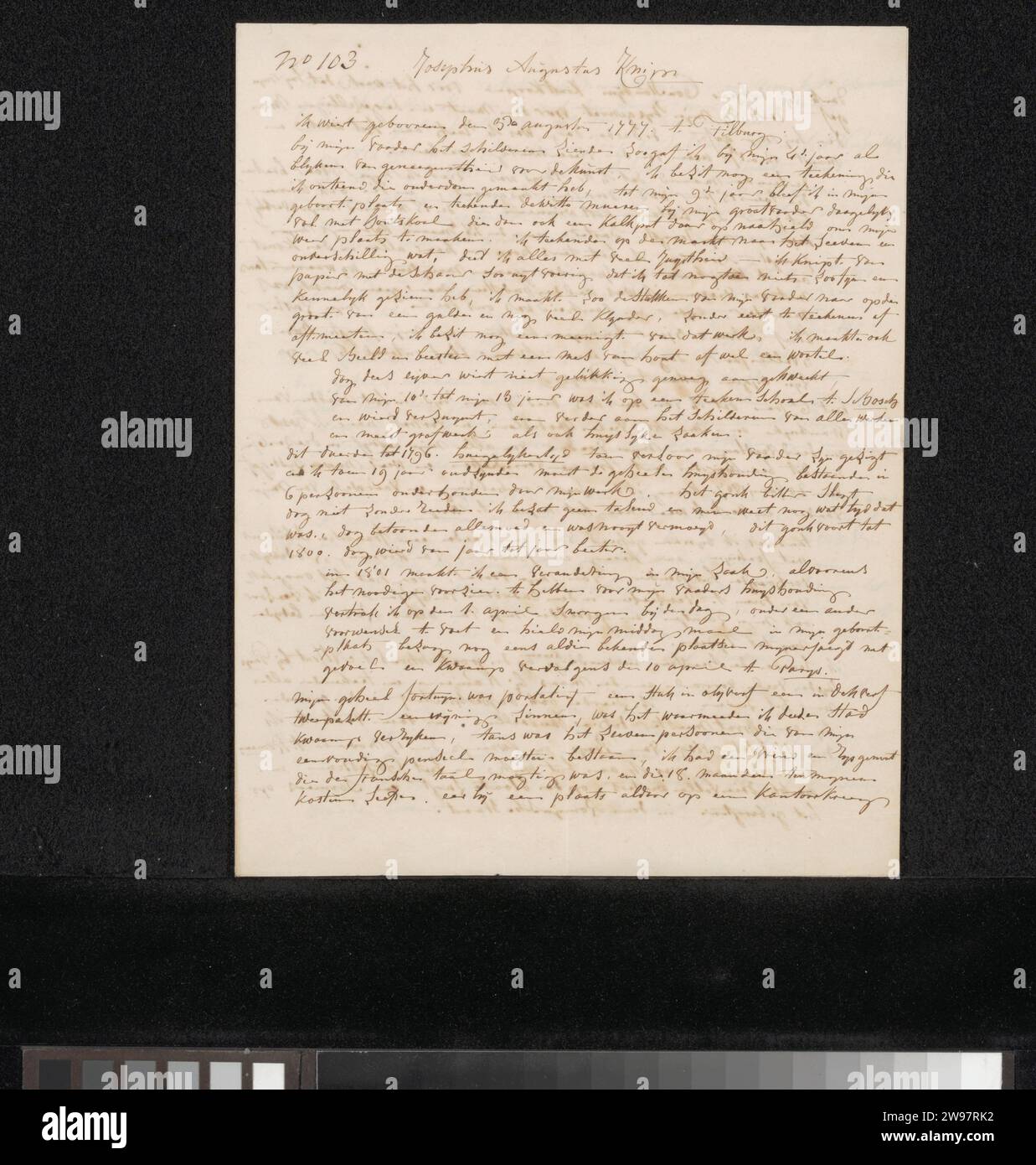 Autobiography of Josephus Augustus Knip, Josephus Augustus Knip, in or ...