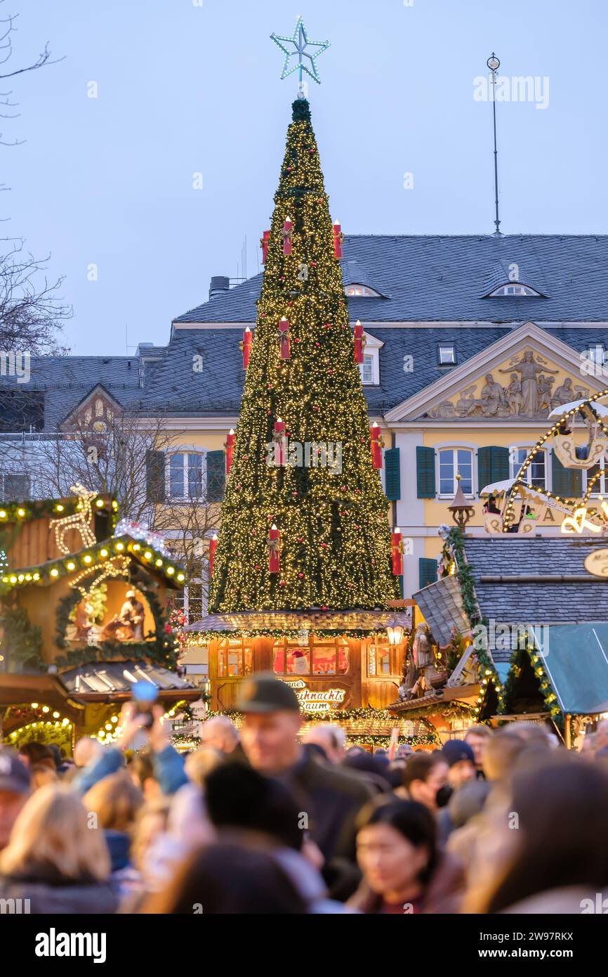 Bonn, Germany - December 16, 2023 : People walking around the ...