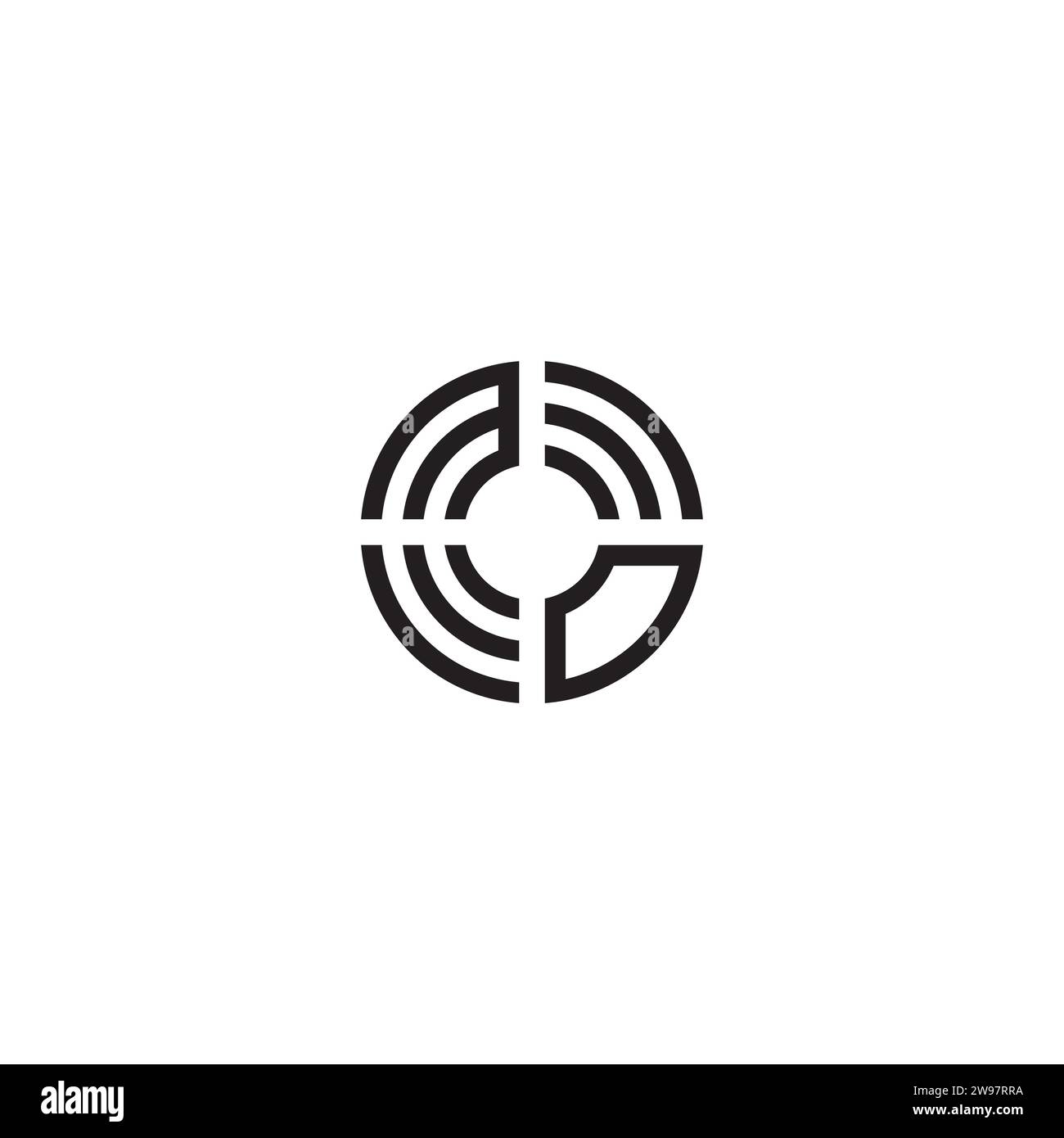 OM circle initial logo concept in high quality professional design that ...