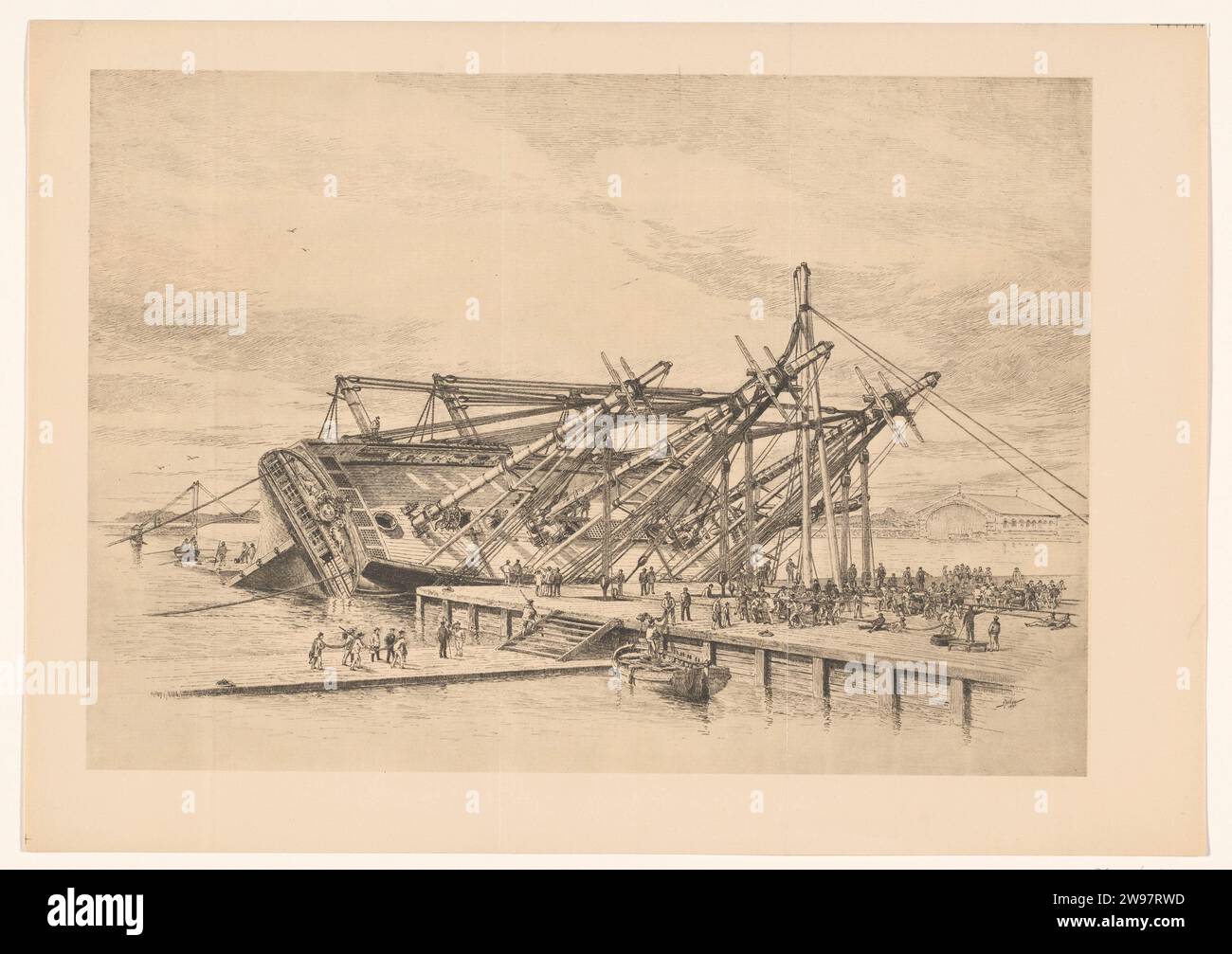 The Kalefaten of a Mirror Ship, Jakob Haig, 1897 print Karlberg Palace ...