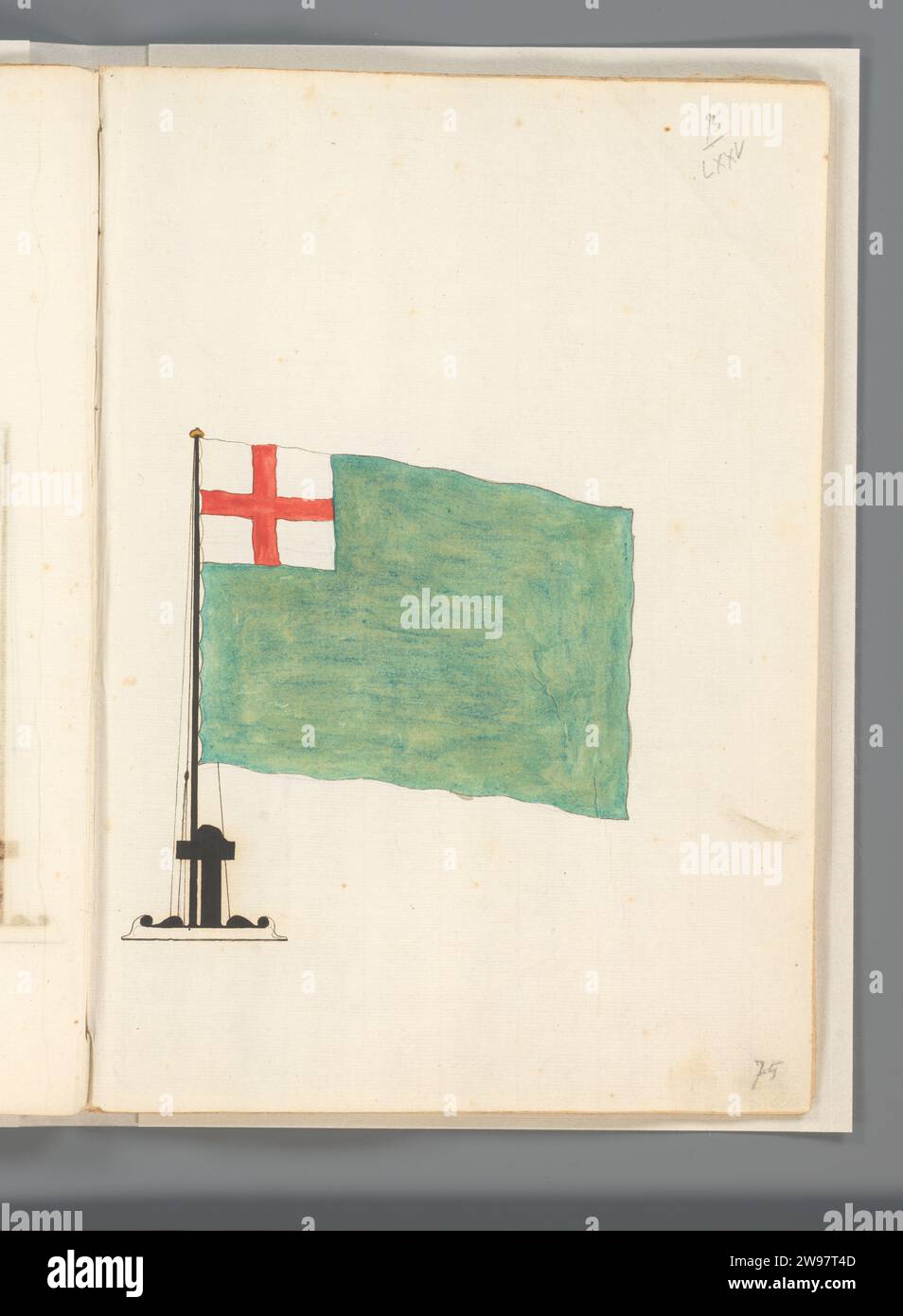 Flag of Great Britain, Anonymous, 1667 - 1670 drawing Flag of Great ...