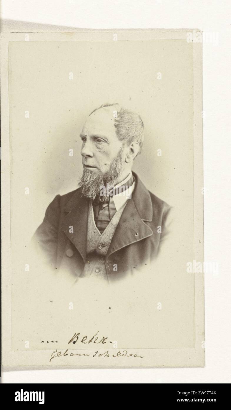 Portrait [Self -portrait? ] Van Carel Jacobus Behr, company J.H ...